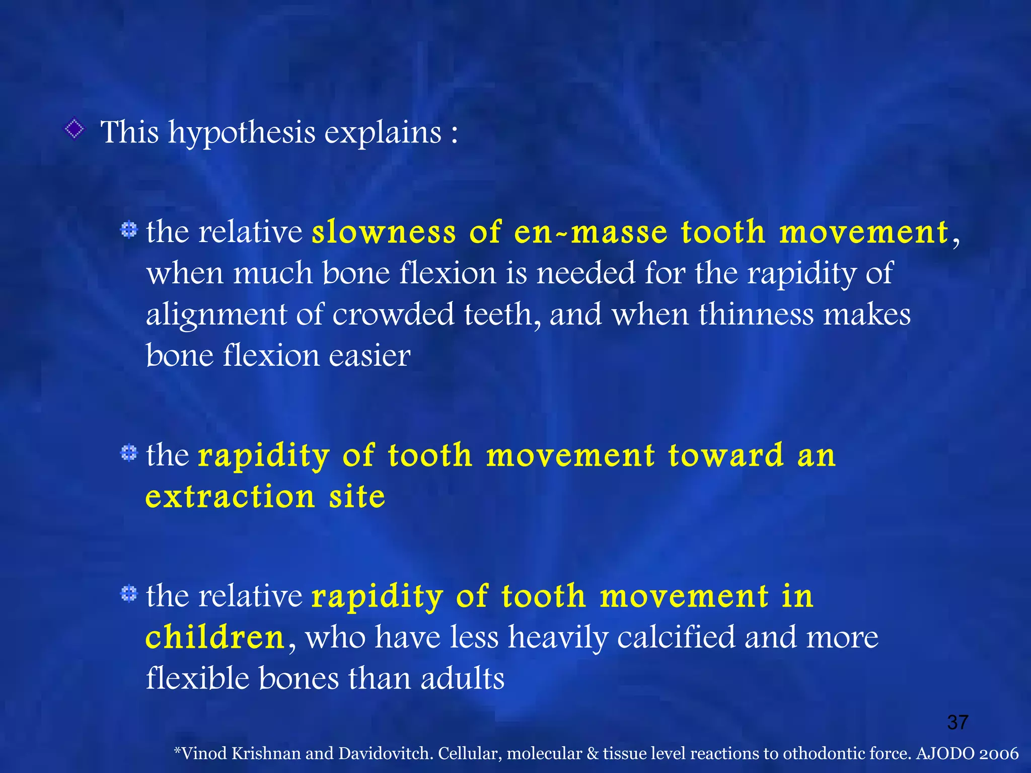 biology of tooth movement | PPT
