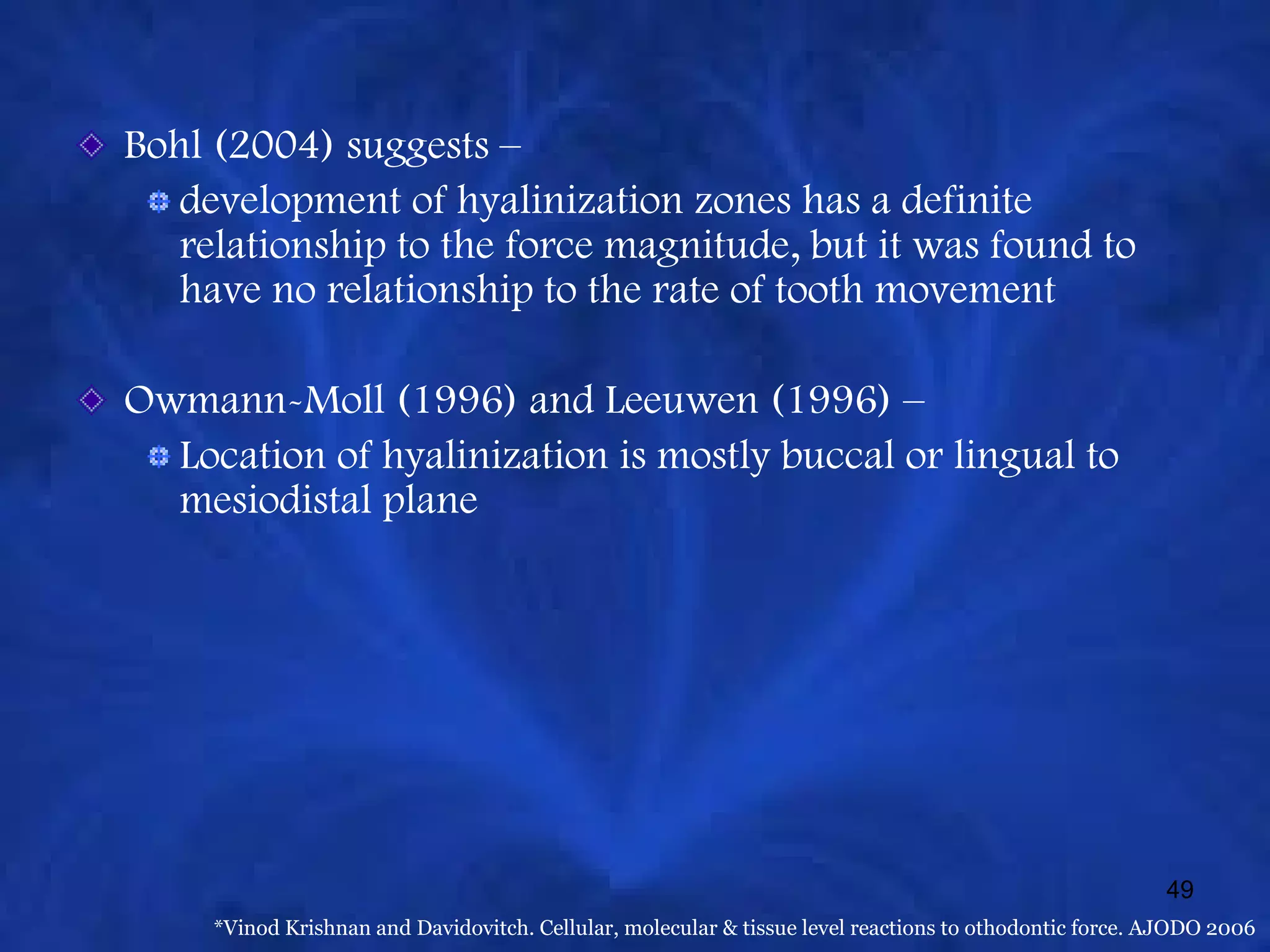 biology of tooth movement | PPT