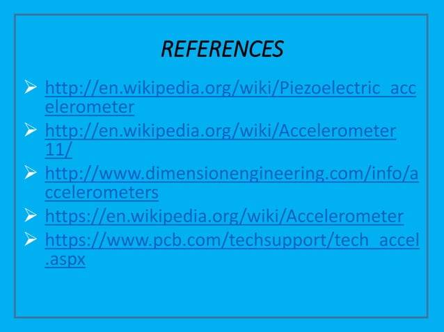 Accelerometer | PPTX | Physics | Science