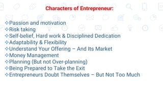 Role of entreprenuers in society | PPTX