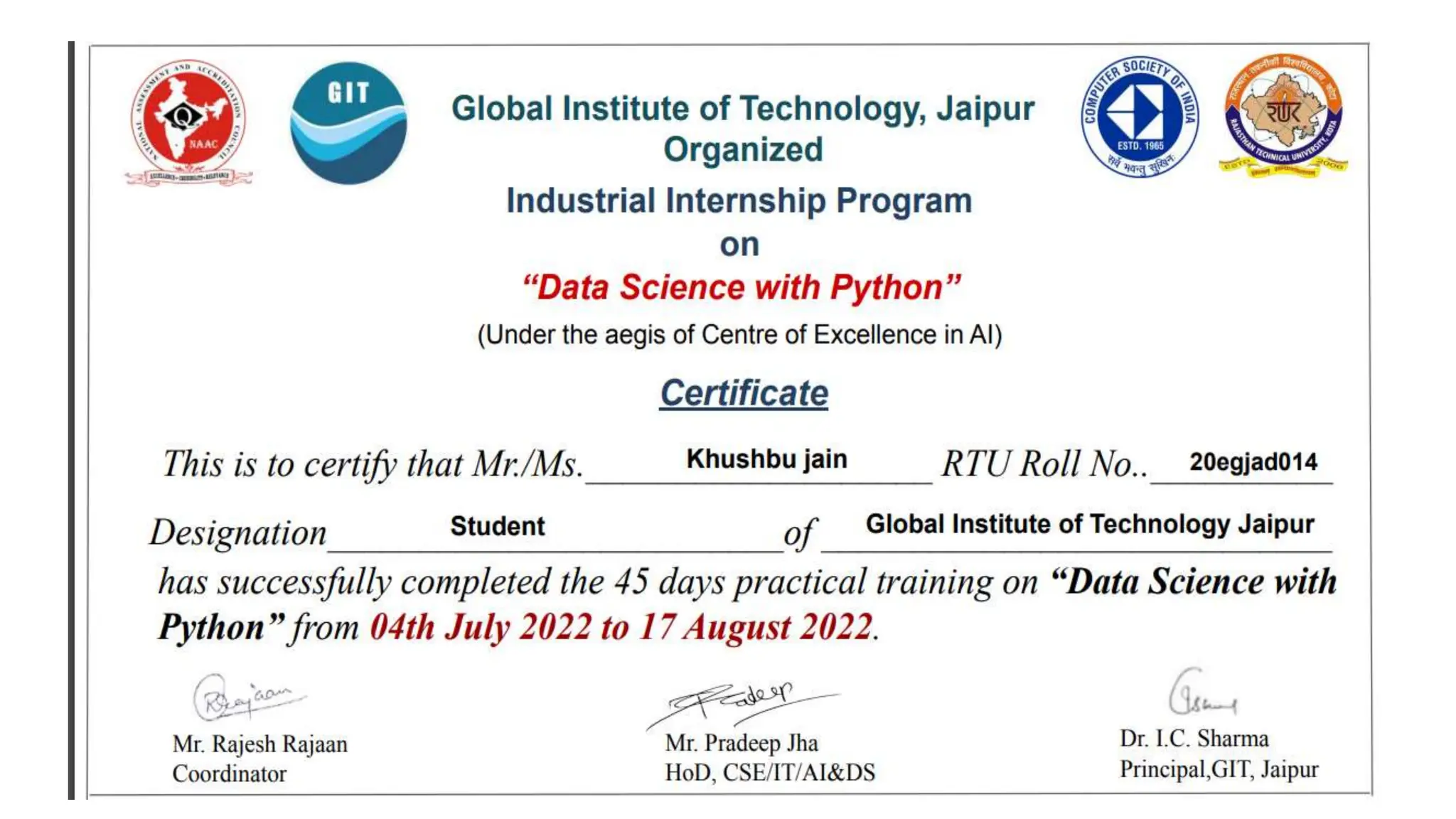 presentation on data science with python | PPTX