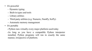 presentation on data science with python | PPTX