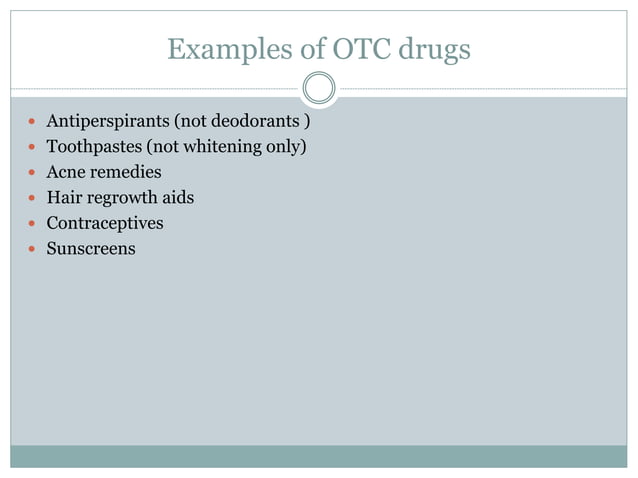 Regulatory requirements for otc drugs as per usfda | PPTX ...