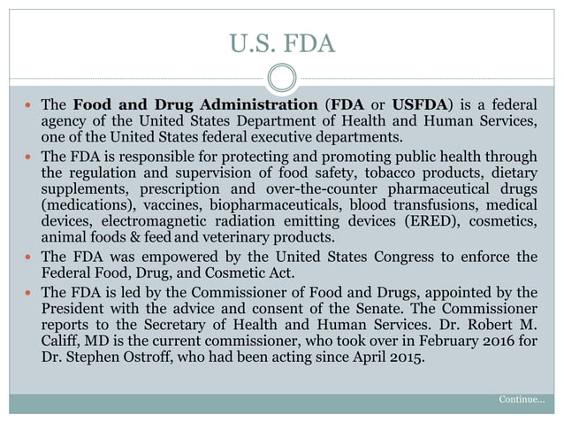 Regulatory requirements for otc drugs as per usfda | PPTX ...