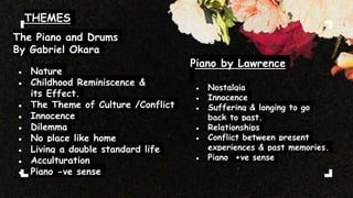 The African Literature Comparison of two Poems | PPTX