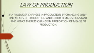 Law of Production | PPTX