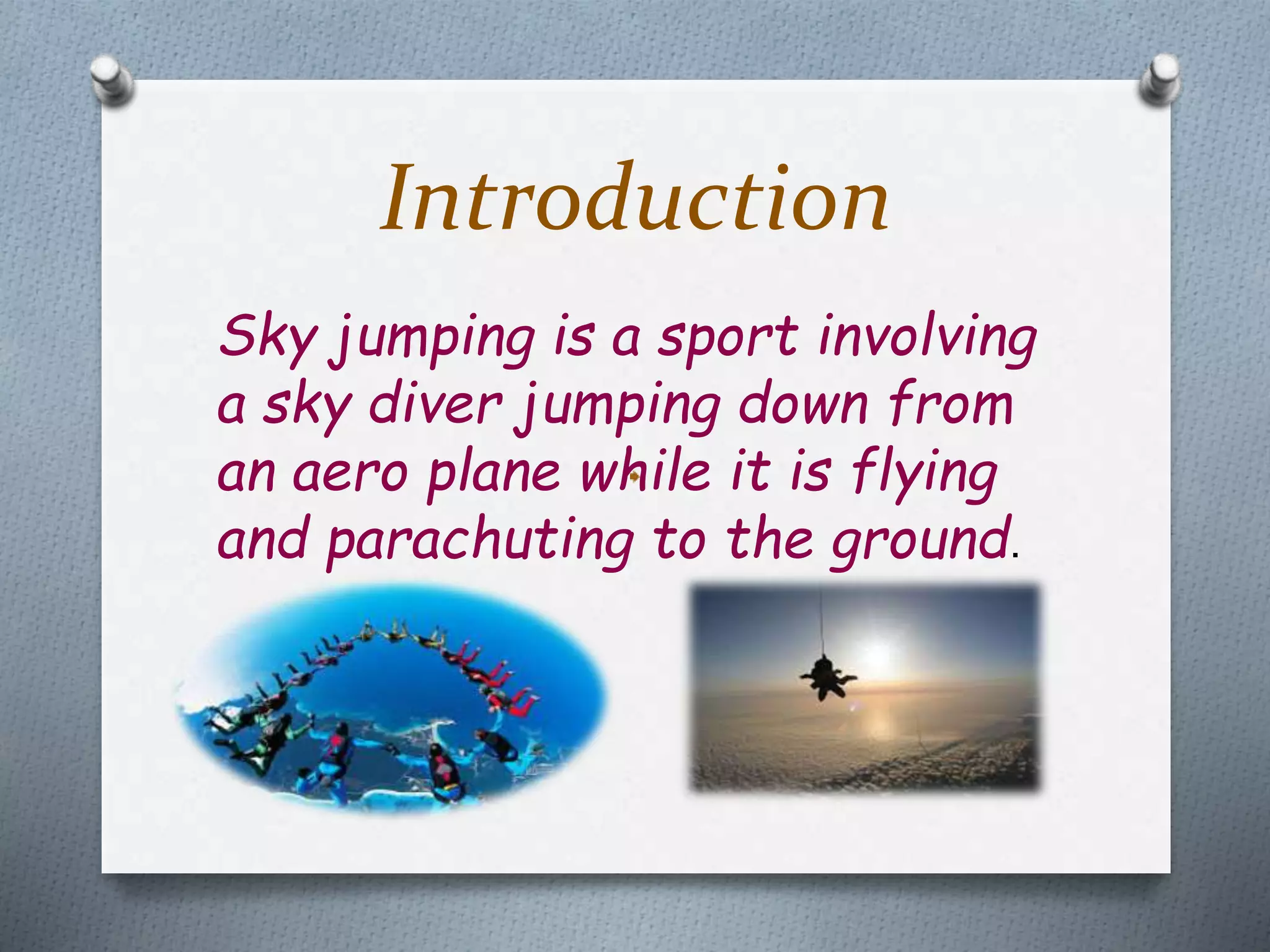 PHYSICS BEHIND SKY JUMPING | PPTX