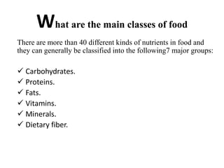 What is food | PPT