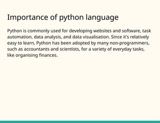 Solitaire Infosys private limited python | PPT