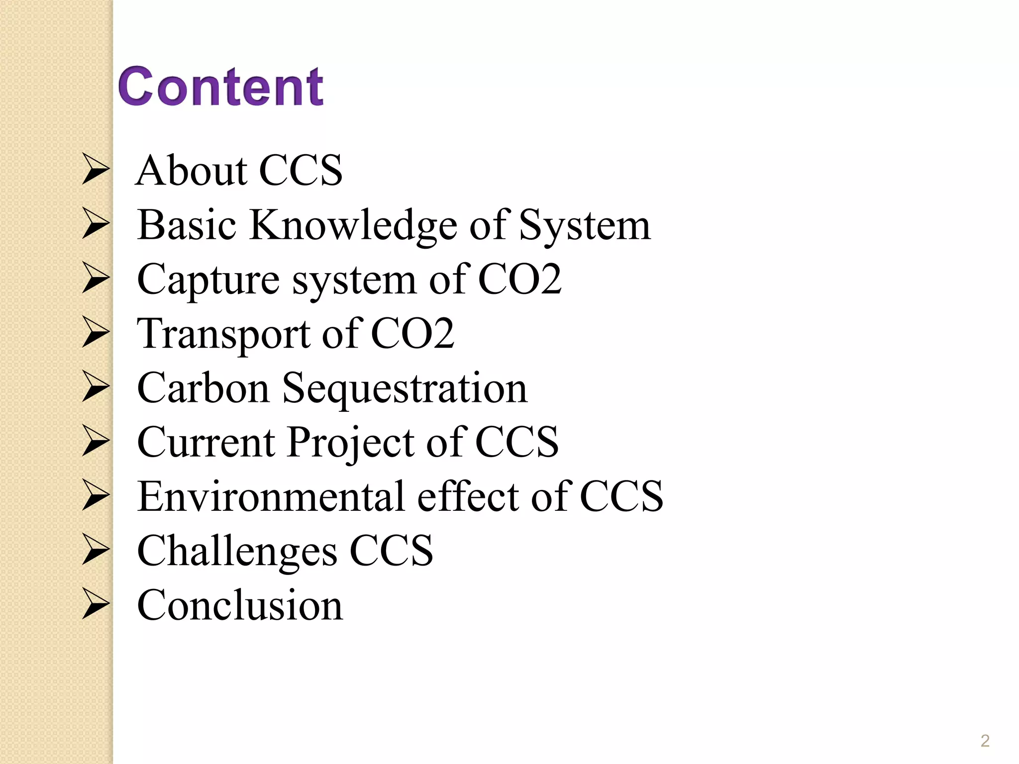 carbon capture and storage | PPTX