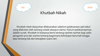 Khutbah | PPTX
