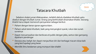 Khutbah | PPTX