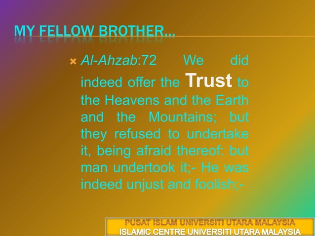 Khutbah amanah | PPTX | Islam | Religion & Spirituality