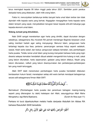 Khutbah Jumaat 23 Disember 2022 - Penyelesaian Harta Pusaka - Suatu Kewajipan RUMI.pdf