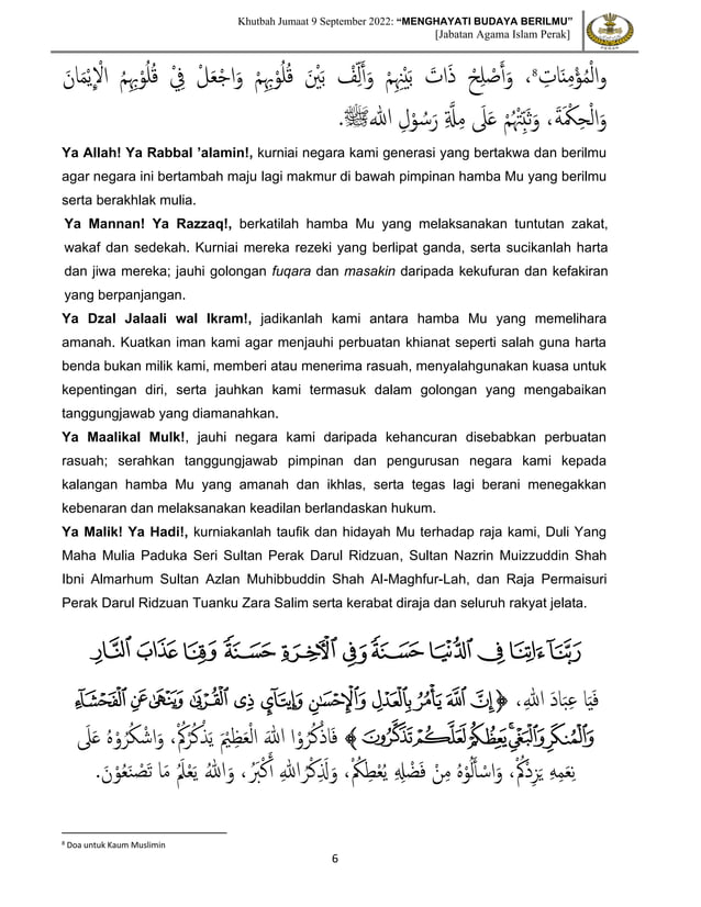 Khutbah Jumaat 9 September 2022 -- Menghayati Budaya Berilmu RUMI.pdf