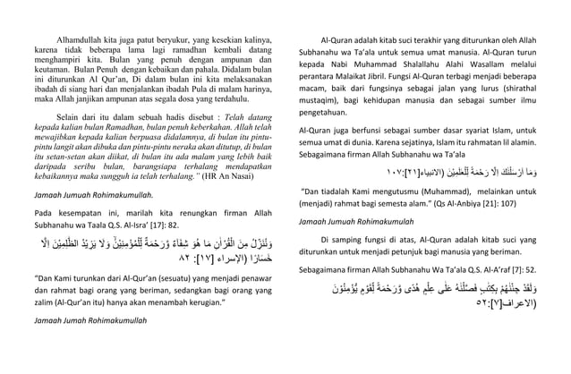 Khutbah Jumat | DOCX