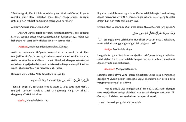 Khutbah Jumat | DOCX