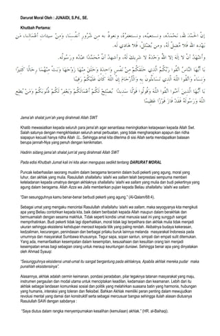 khutbah jumat untuk jumatan Darurat Moral new.doc