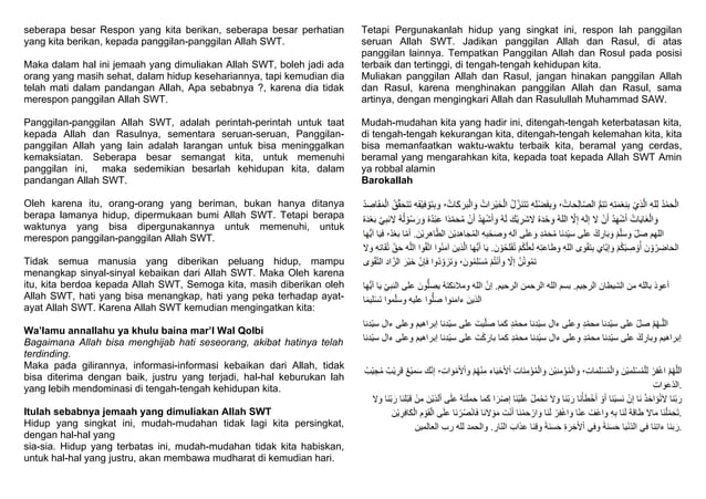 khutbah jum'at tahun baru H 1446 H OK.docx | Free Download