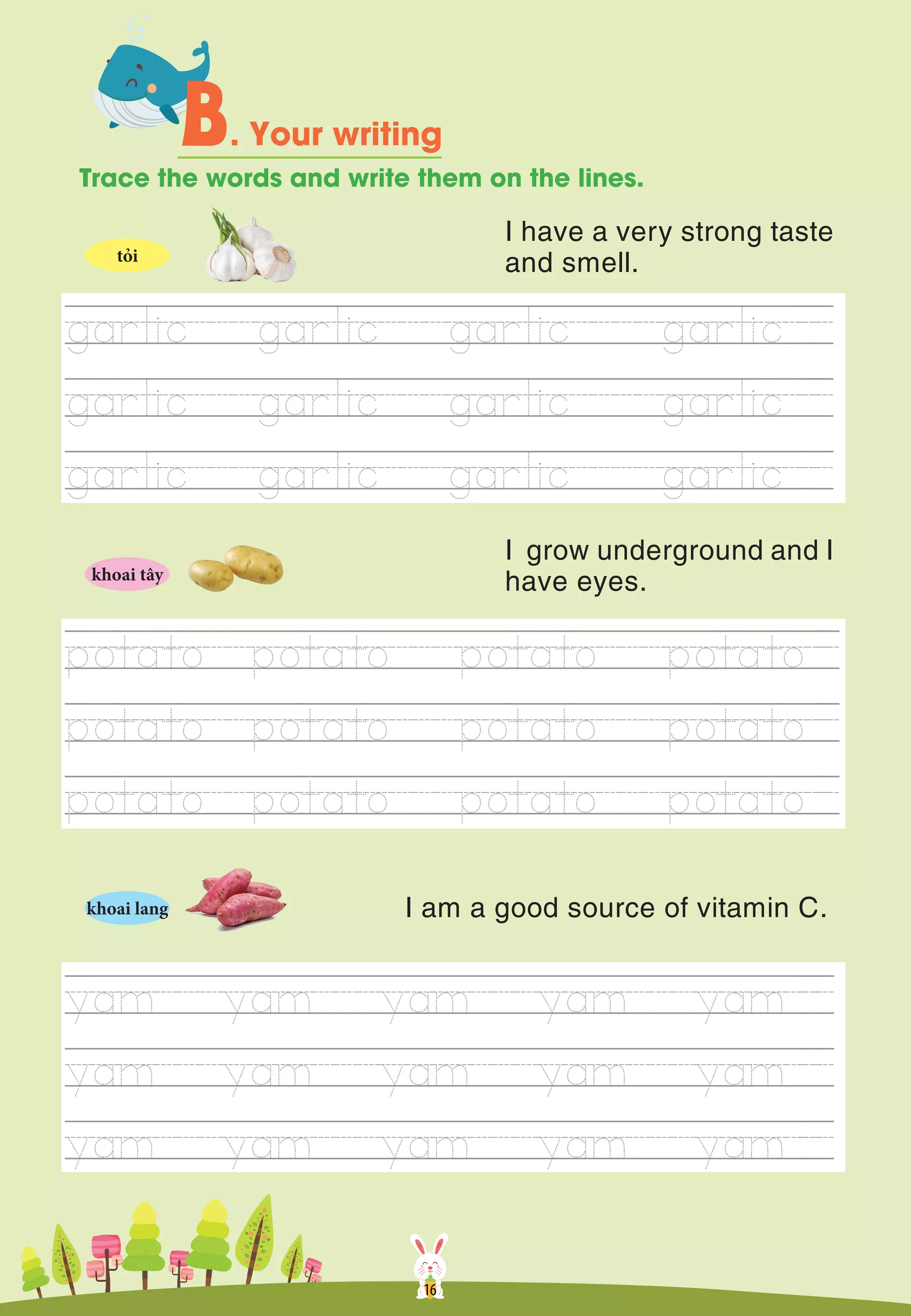 Easy English Writing for Kids – Khu vườn của bé | PDF