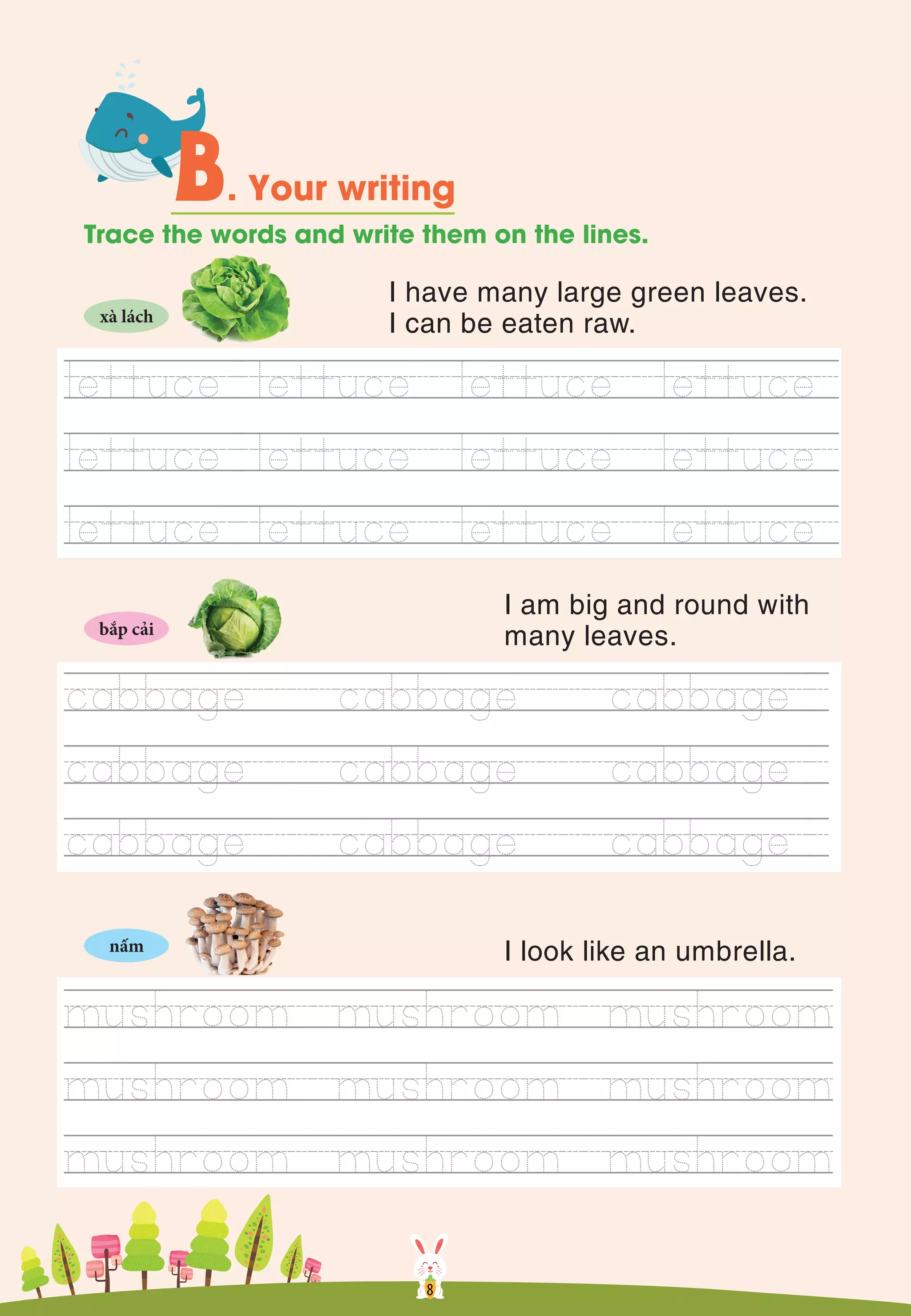 Easy English Writing for Kids – Khu vườn của bé | PDF