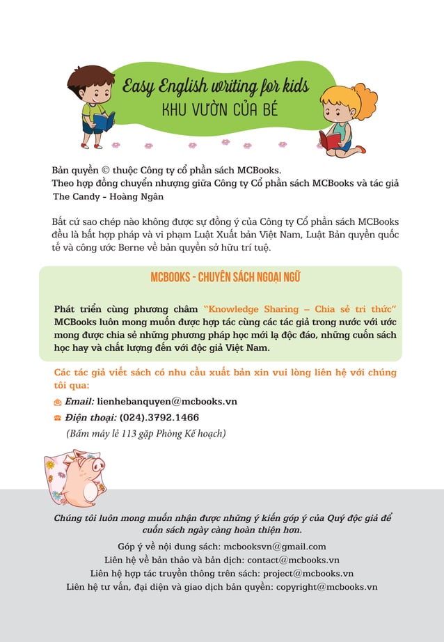 Easy English Writing for Kids – Khu vườn của bé | PDF