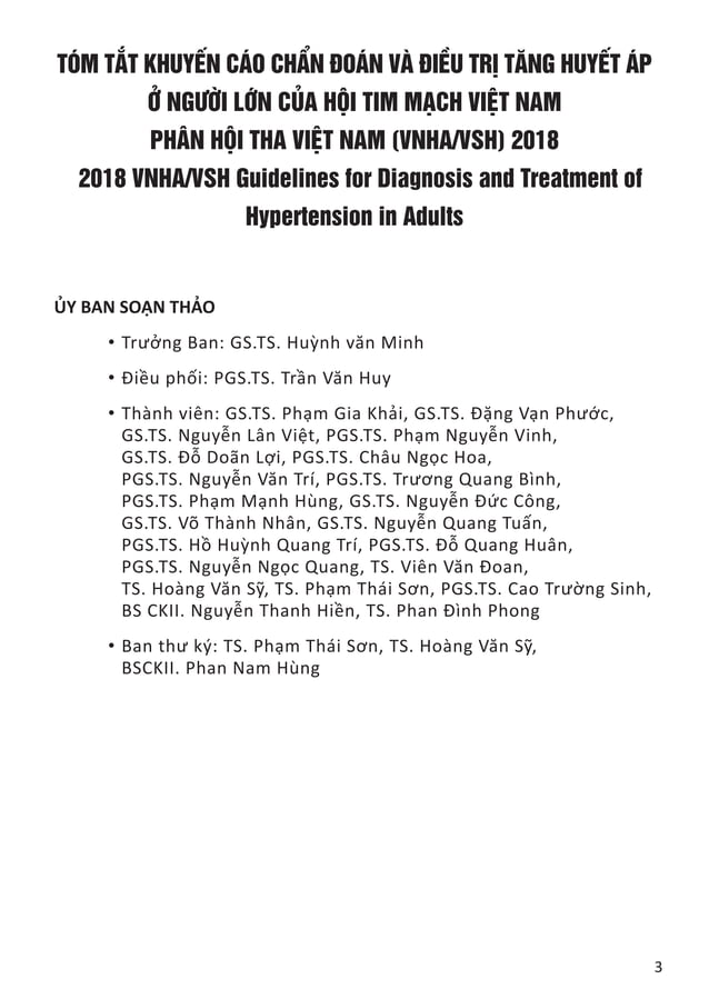 2018 VNHA/VSH Guidelines for Diagnosis and Treatment of Hypertension in ...