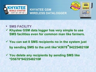 REMOTE GSM BASED MOBILE STARTER FOR MOTOR / PUMP | PPT