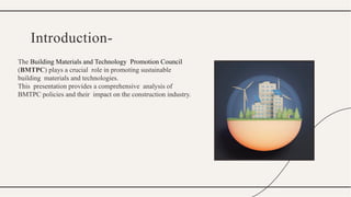 Building materials and technology promotion council | PPTX | Civil Engineering Industry | Industries