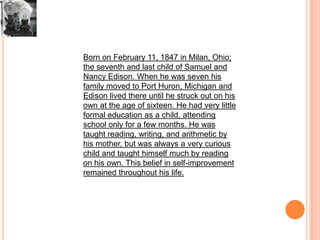 thomas elva edison | PPT