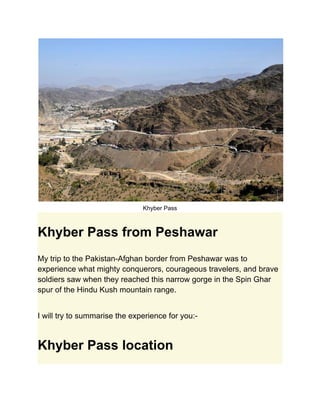 Khyber Pass Location