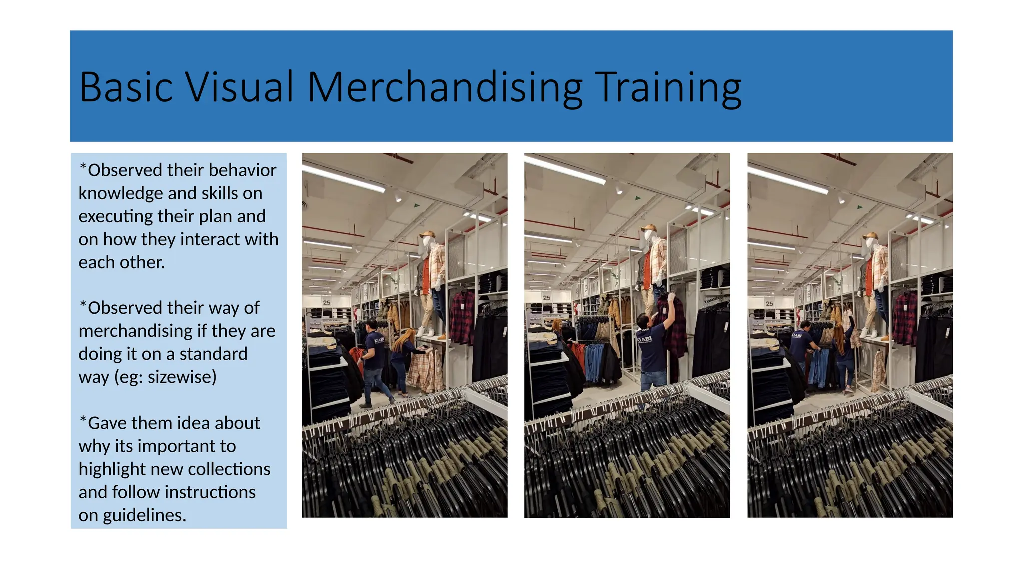 KIABI VM Training: How to properly handle mannequins | PPTX