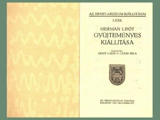 Herman Lipót kiállítás - Ernst-Múzeum, 1924 | PDF