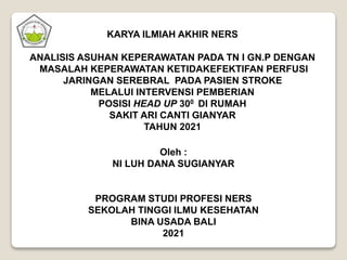 KIAN karya ilmiah akhir ners keperawatan medikal bedah.ppt