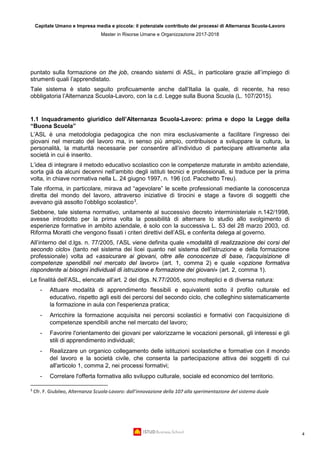 Project Work Alternanza scuola lavoro - Master ISTUD | PDF | Business ...