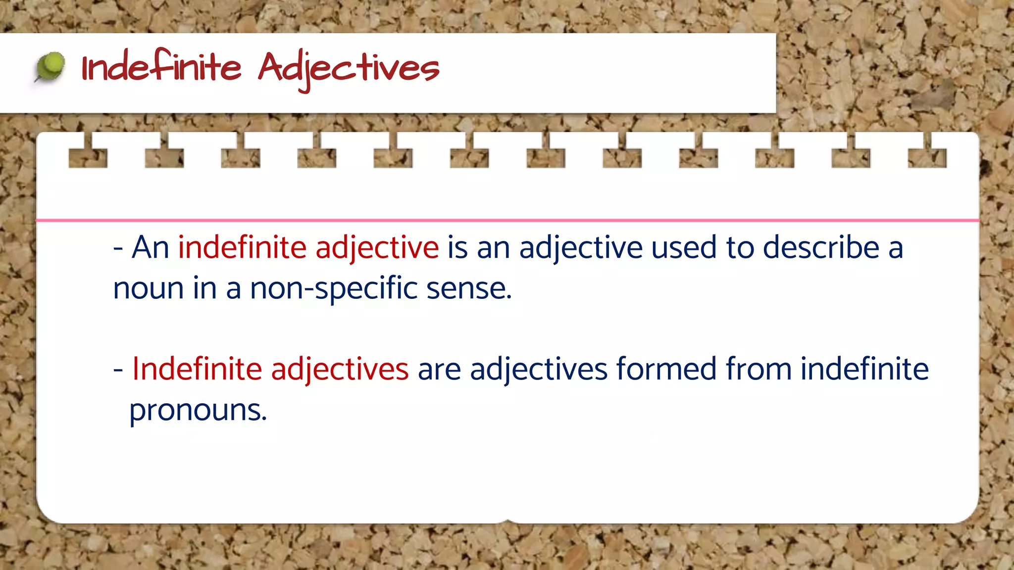 Pronouns Used as Adjectives | PPTX