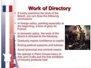 The French Revolution: The Directory by Kiara and Alexia | PPT