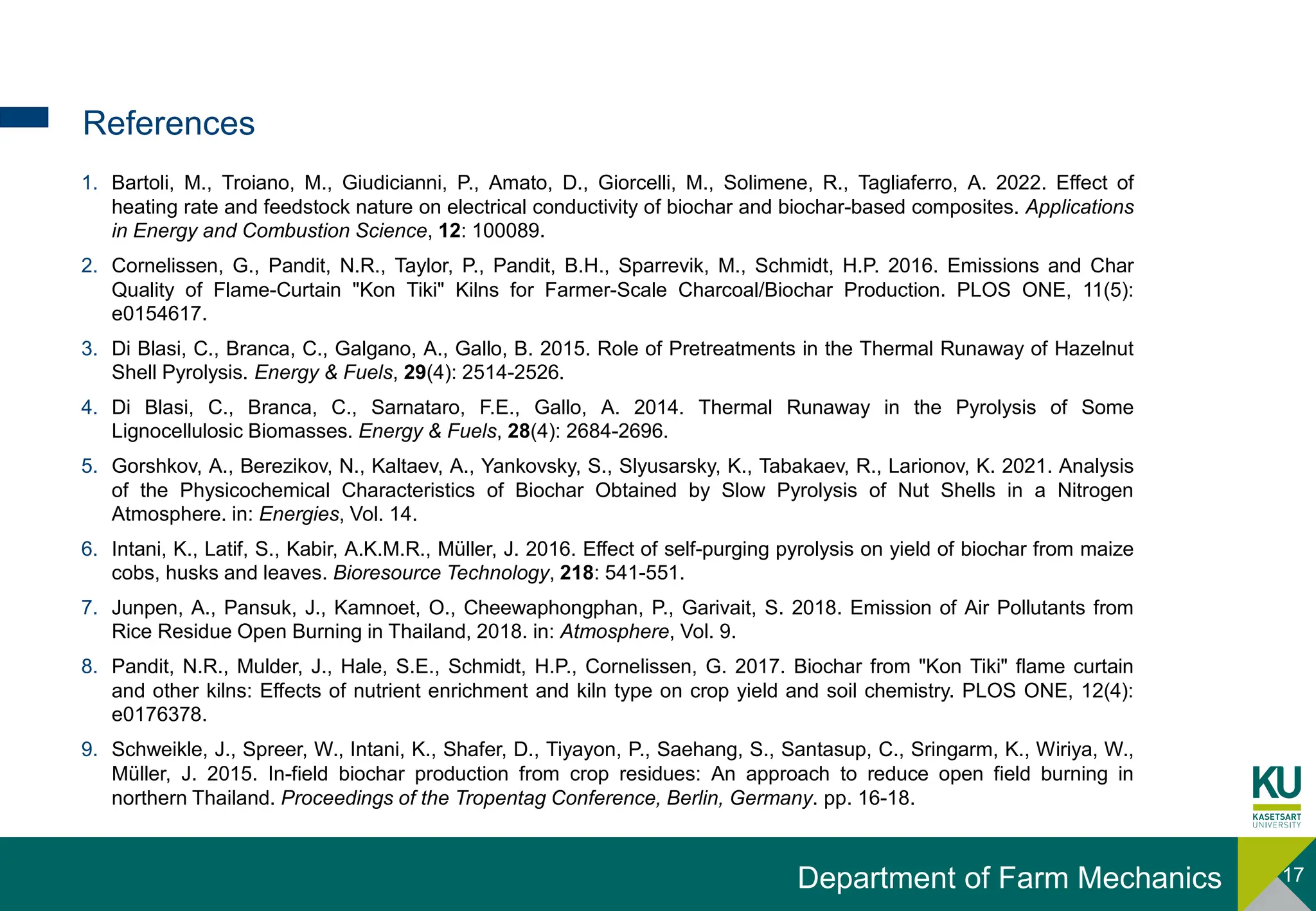 Corncob biochar production using Super Sun retort combined with Kon-Tiki kiln | PDF