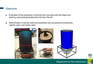 Corncob biochar production using Super Sun retort combined with Kon ...