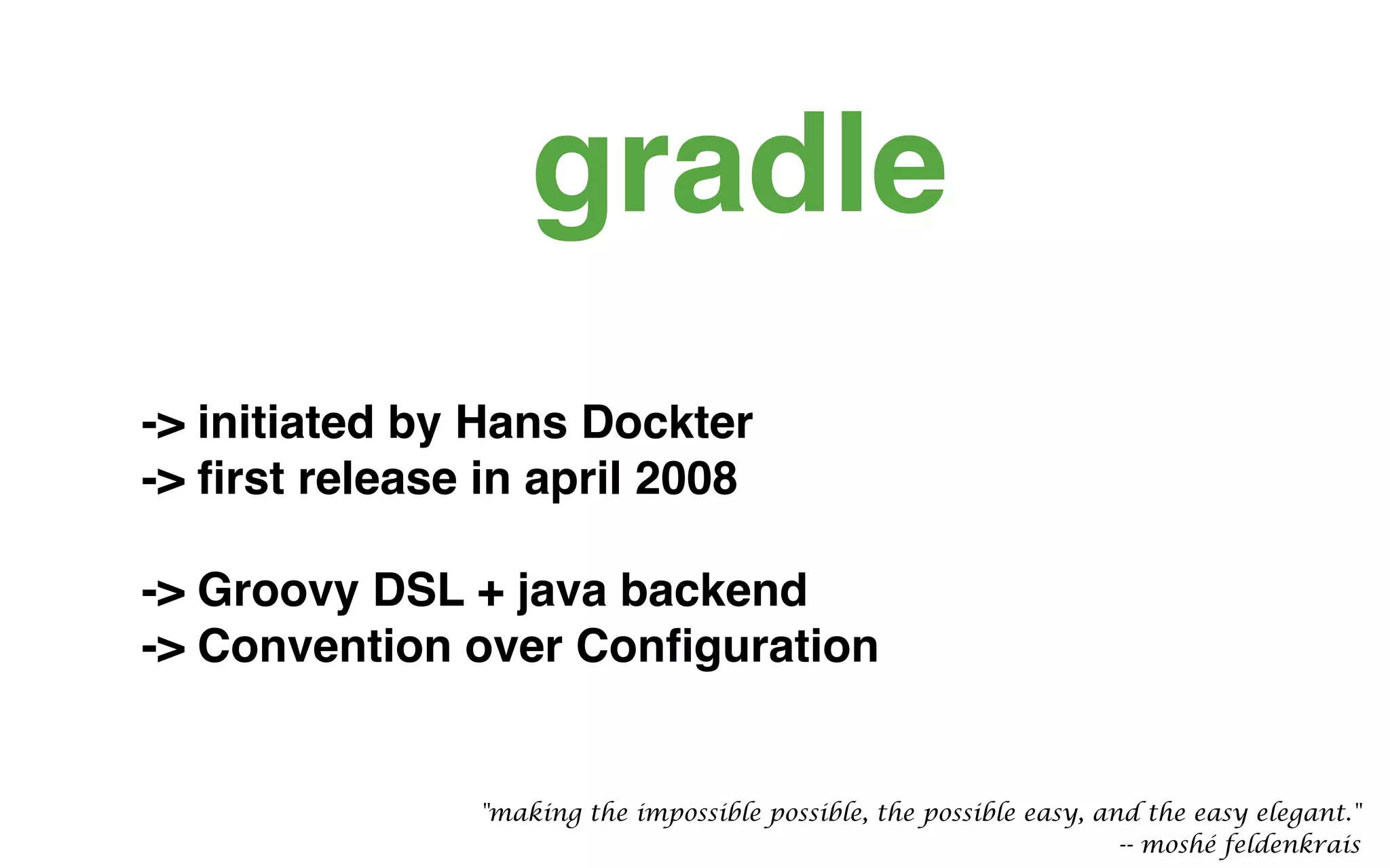 Agile Breakfast with Gradle | PPT
