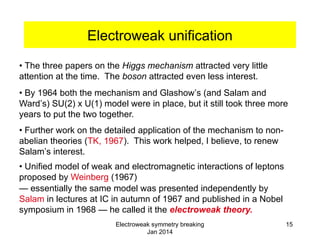 Spontaneous symmetry breaking in gauge theories | PPTX