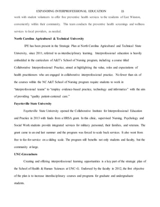 Expanding Interprofessional Education: Moving from Silos to Full Integration | PDF