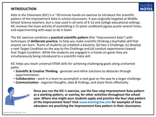 KiC-1 PowerPoint v6 para practicar kata en school | PPT