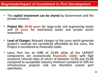 Kicc presentation development of port of lamu manda bay 3 | PDF