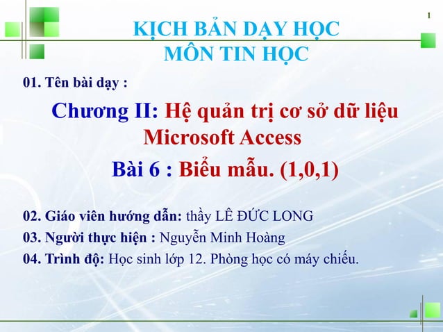 Kich ban dy hoc hp i | PPT