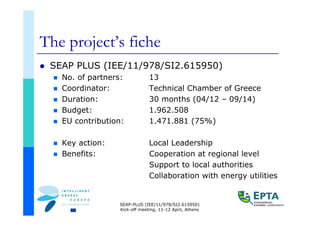 SEAP-PLUS project overview | PPT