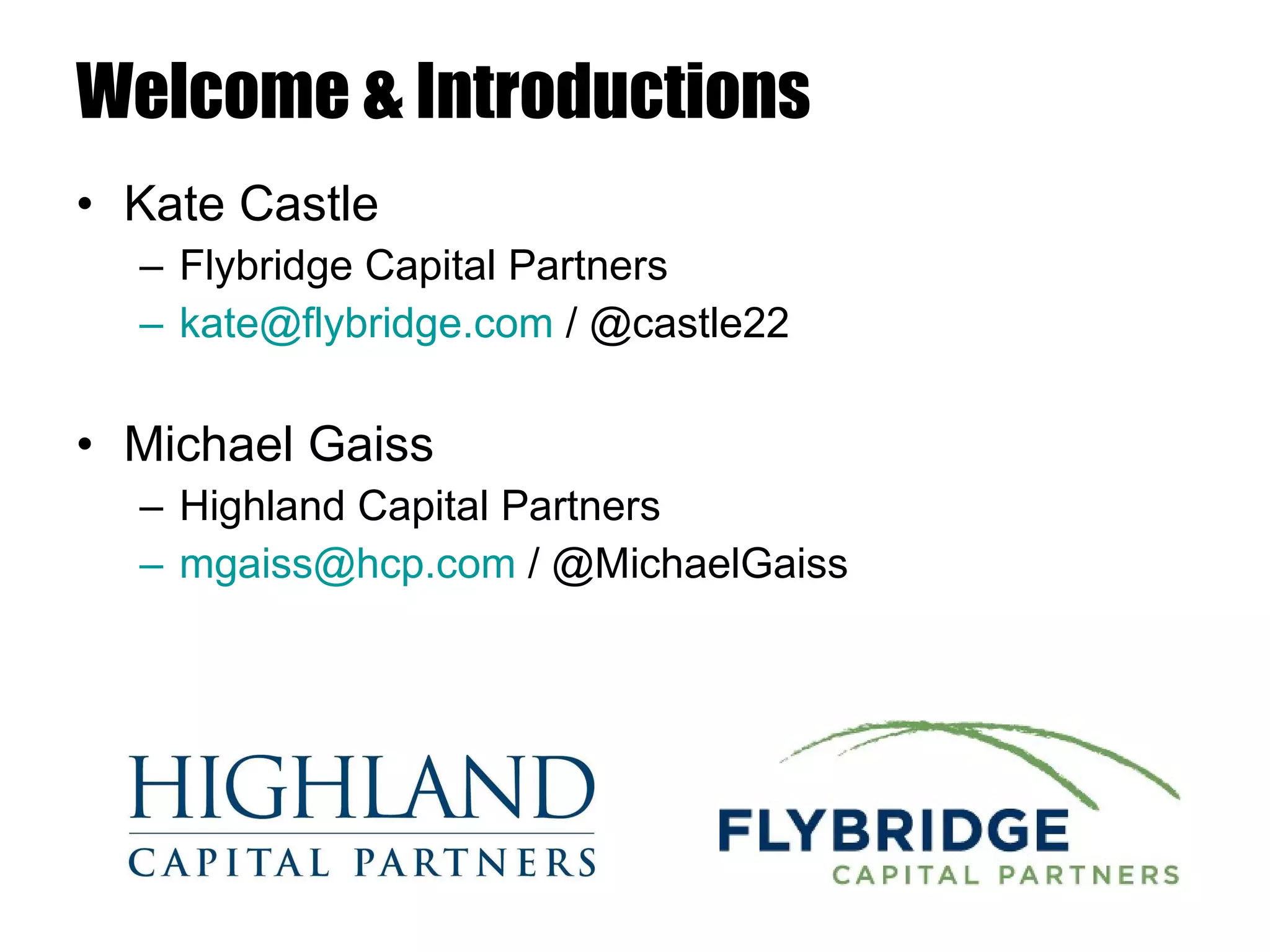 Welcome and Opening Remarks | PPT