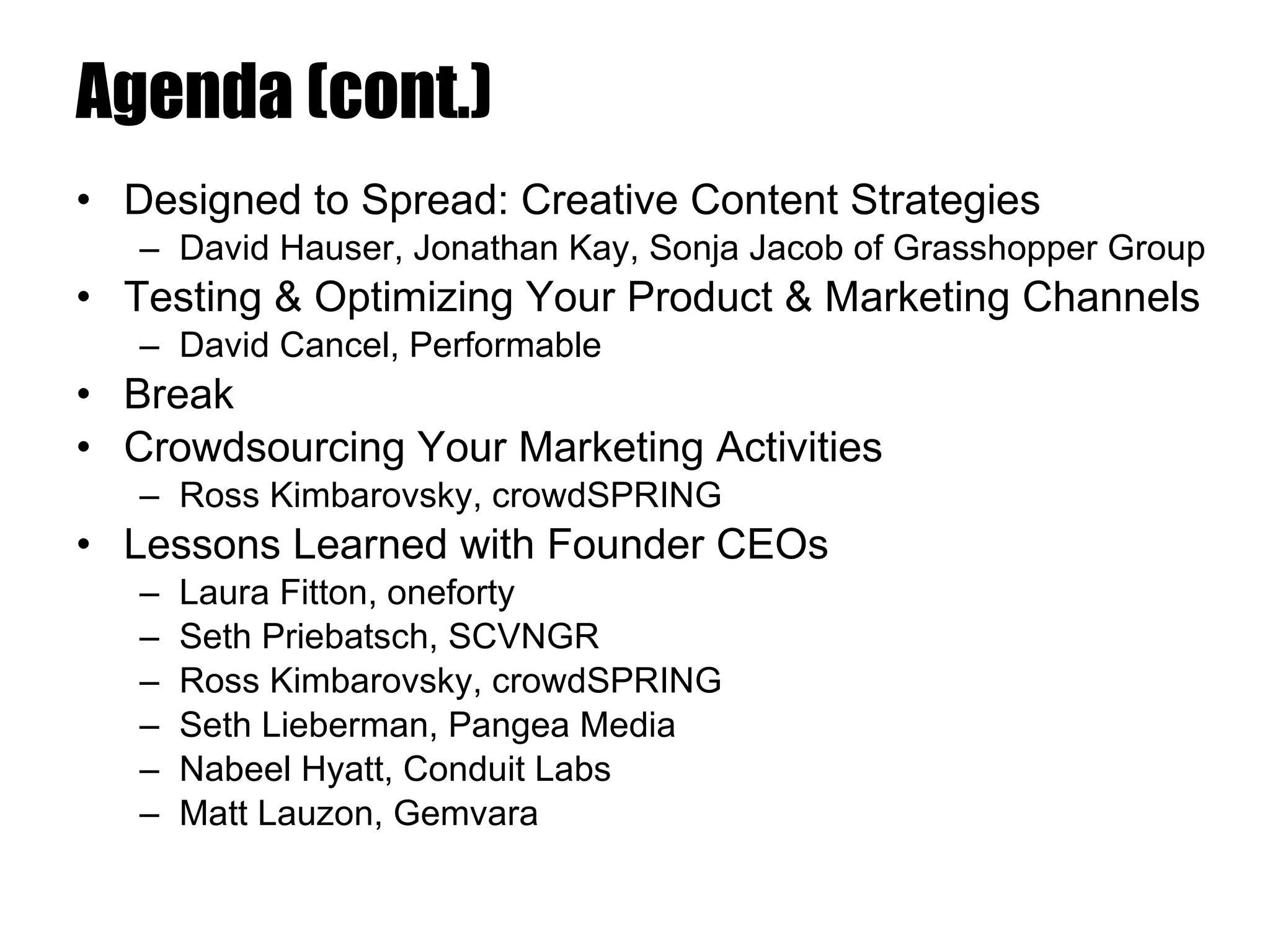 Welcome and Opening Remarks | PPT