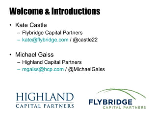 Welcome and Opening Remarks | PPT