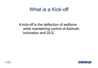 Kick-Off Techniques motor drilling side track | PPT